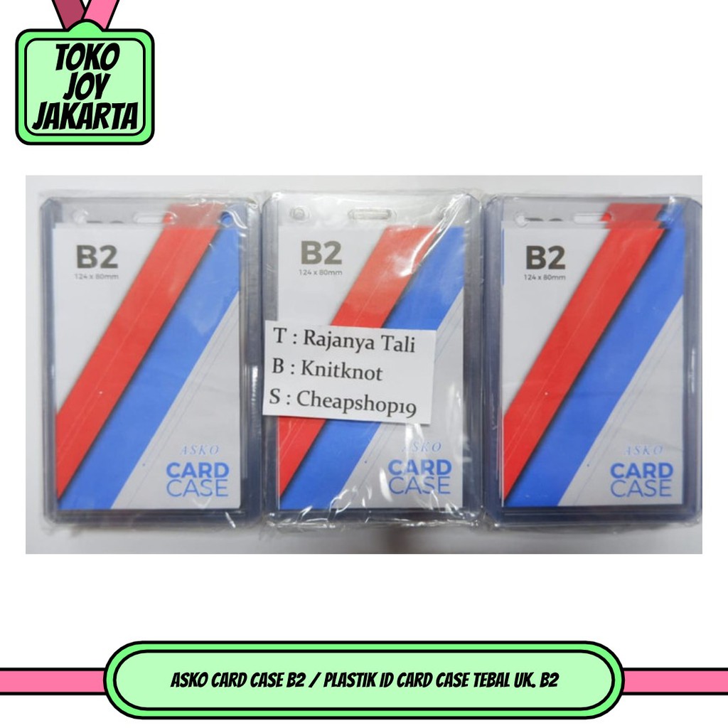 Asko Card Case B2 / Thick Plastic ID Card Case Uk. B2 | Shopee Philippines