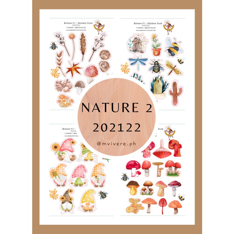 A6014 NATURE #2 | Cute Stickers | Aesthetic Stickers | Bullet Journal ...