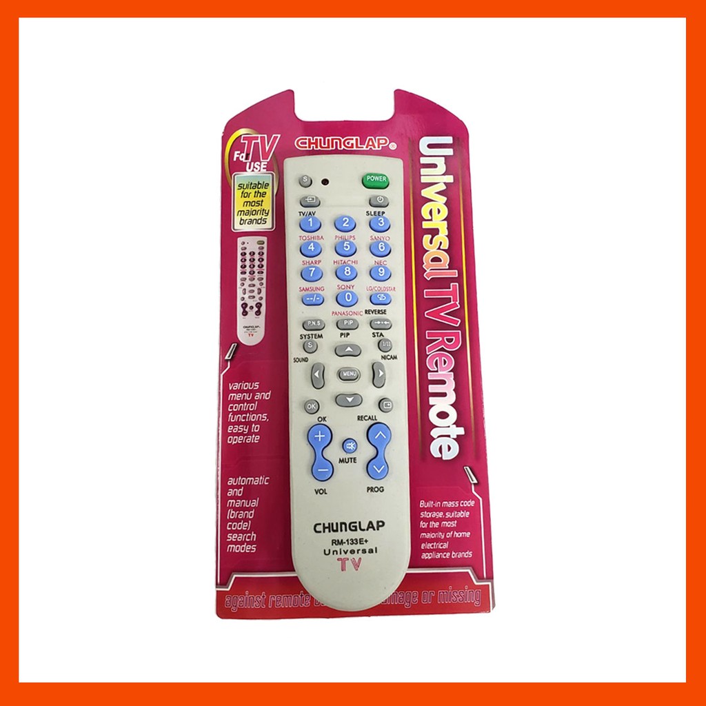 CHUNGLAP Rm-133e Universal Tv Remote control | Shopee Philippines