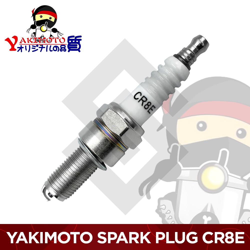 YAKIMOTO SPARK PLUG CR8E FOR WAVE125, BARAKO, RAIDER150 CR8E | Shopee ...
