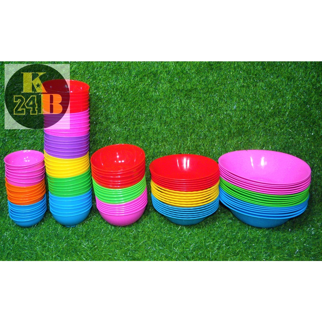 Dyna Ware Plastic Bowl (Random Color)(Sold per 6 pcs) | Shopee Philippines