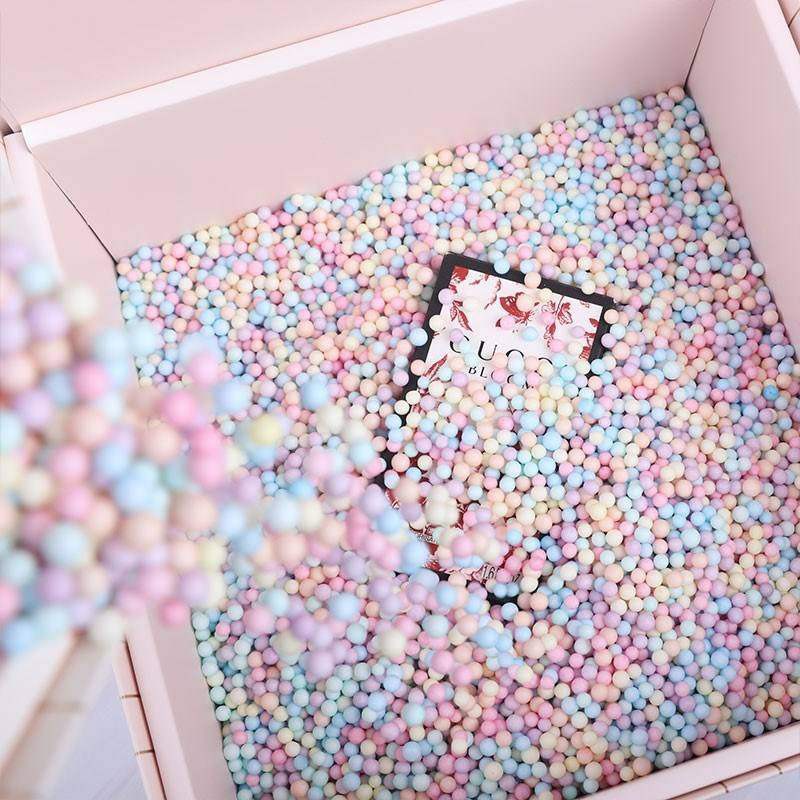 Ready Stock 20g Macaron Rainbow Foam Balls Beads Home Decor Styrofoam ...