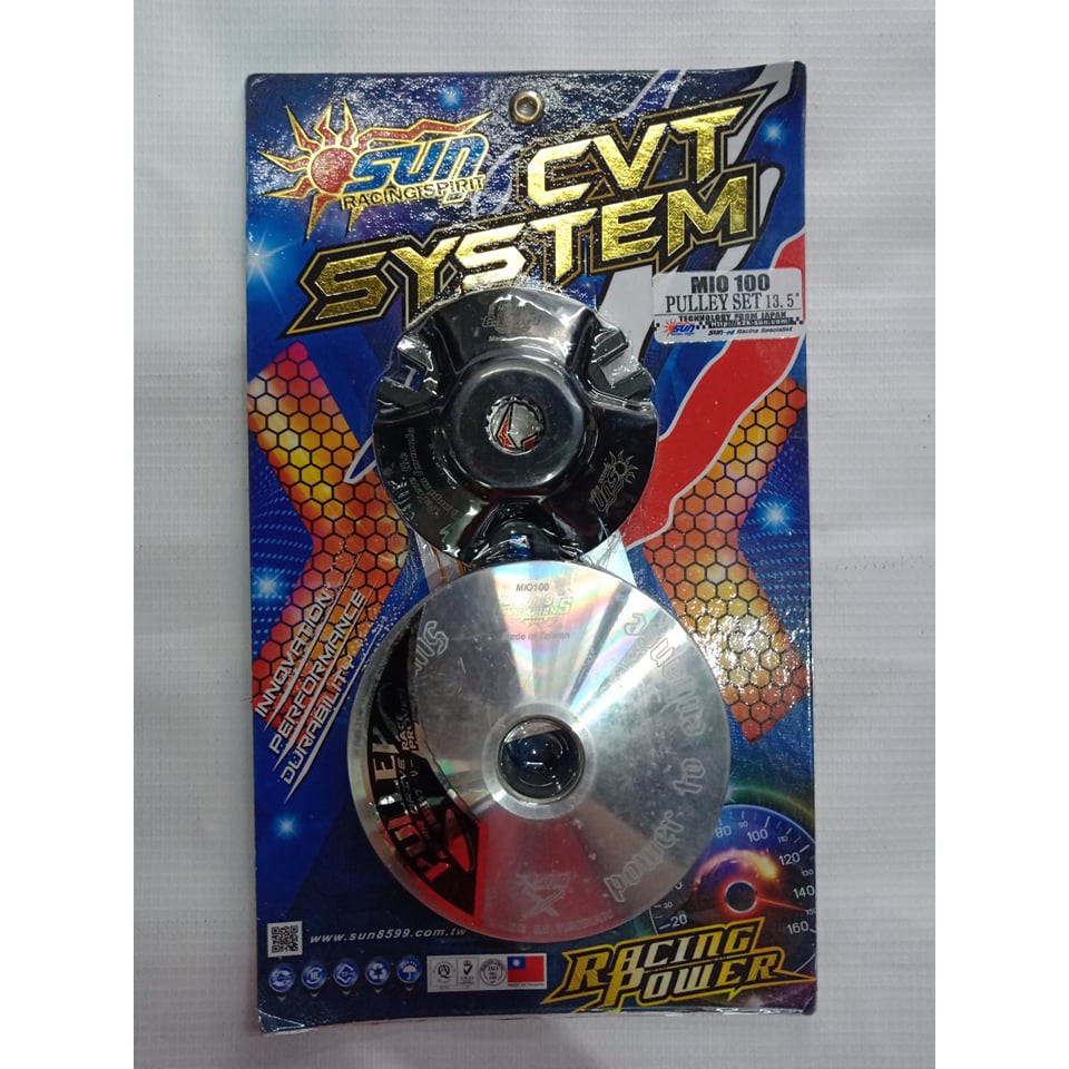 SUN RACING pulley mio with back plate | Shopee Philippines