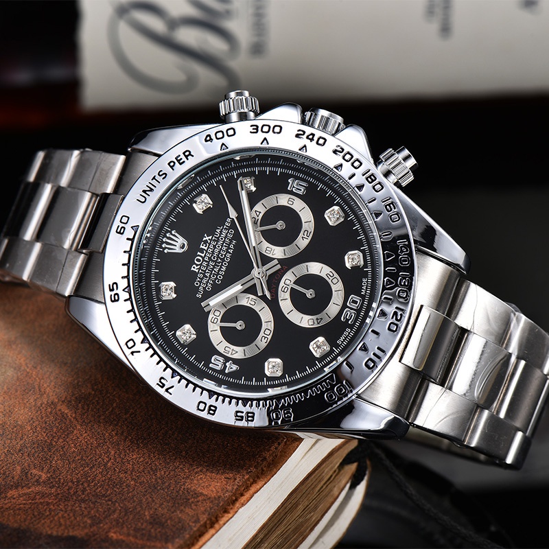 Rolex Men Luxury Quartz Watch Steel Strap ROL | Shopee Philippines