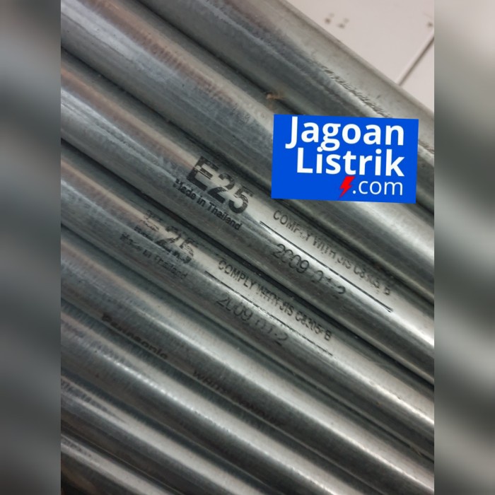Conduit Pipe E25 Panasonic Steel Iron Pipe E-25 1 inch | Shopee Philippines