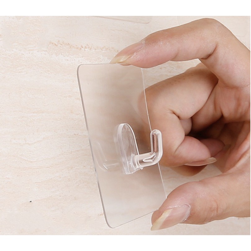 KALON 6 Pieces Clear Strong Wall Hooks Adhesive, Multi Purpose ...