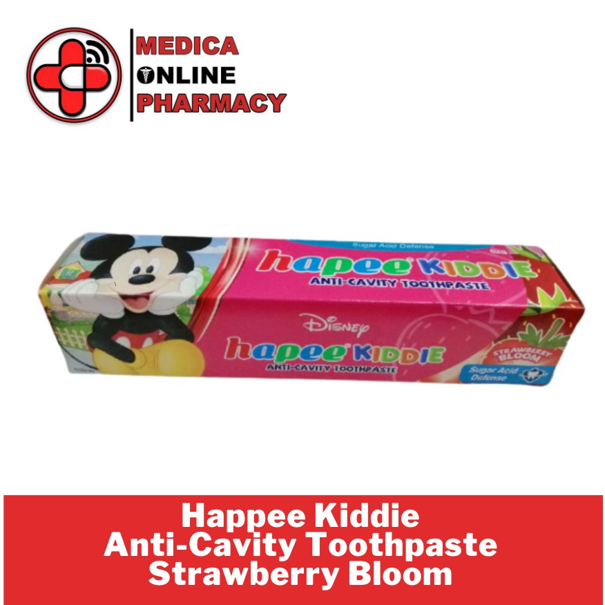 HAPEE Anti Cavity Kiddie ToothPaste Strawberry Bloom | Shopee Philippines