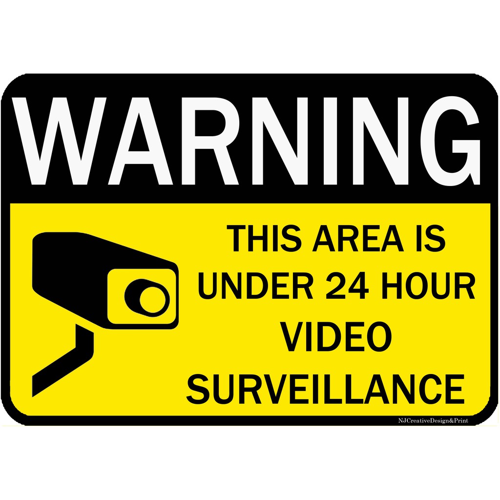 A4 Laminated CCTV Signage | Shopee Philippines