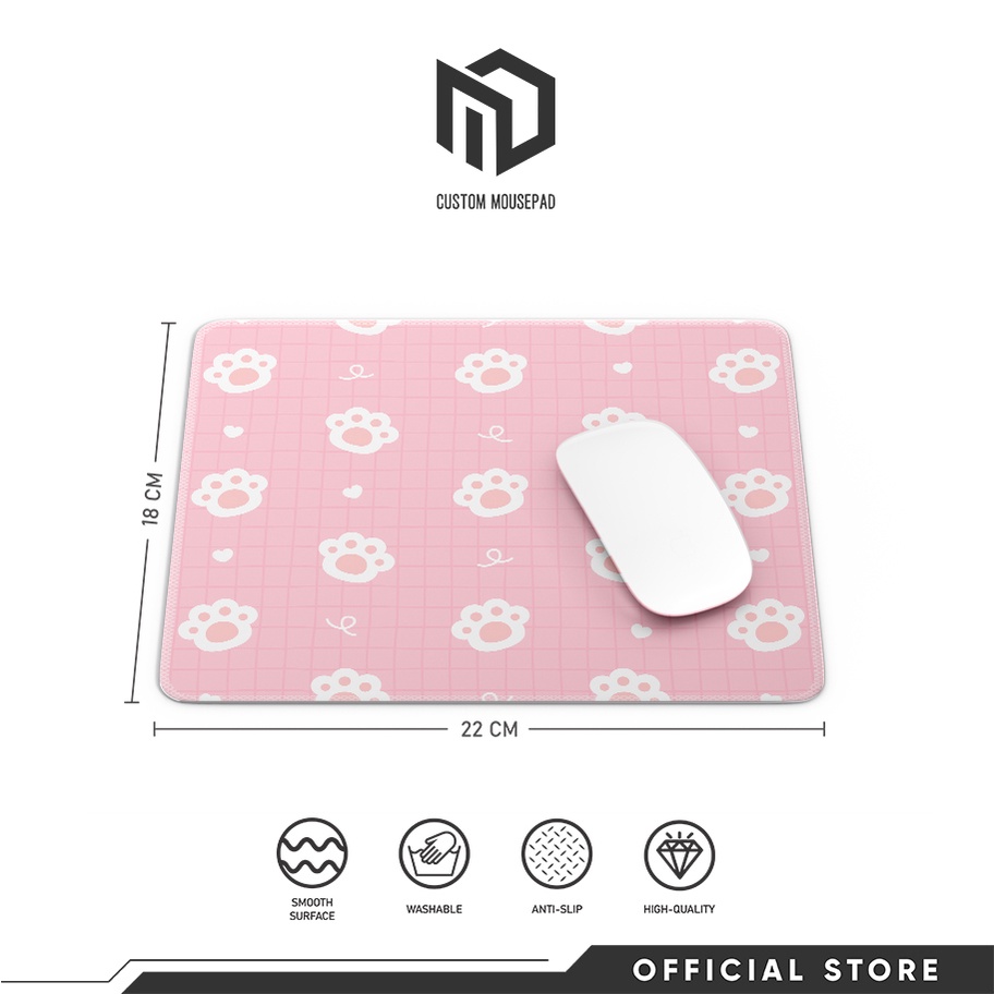 MD Mousepad | Petto Paw | Square Mousepad | Small Mouse pad Deskmat ...