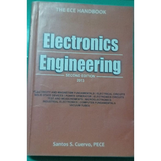 ELECTRONICS ENGINEERING BOOK for ECE (Excel Review Center) | Shopee ...