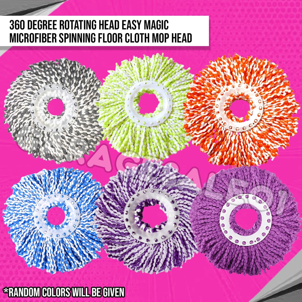 Spin Mop Head Refill Basahan Mophead (WHITE ONLY) | Shopee Philippines