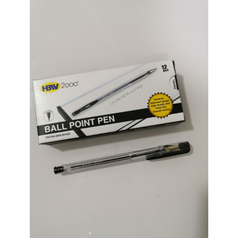 HBW 2000 Ball Point Pen High Quality Ballpen 12pcs School Office ...