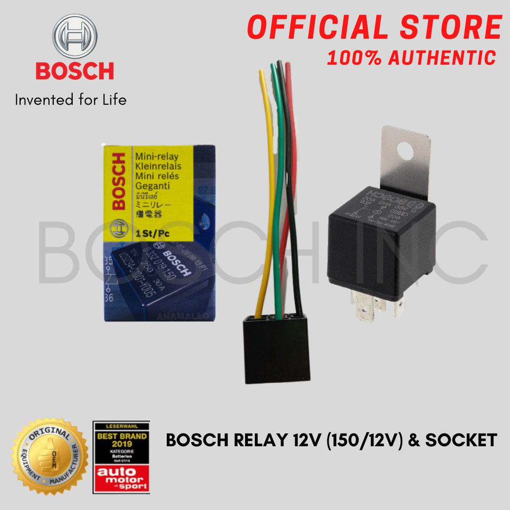 Bosch RELAY 12v (150/12v) & Socket | Shopee Philippines