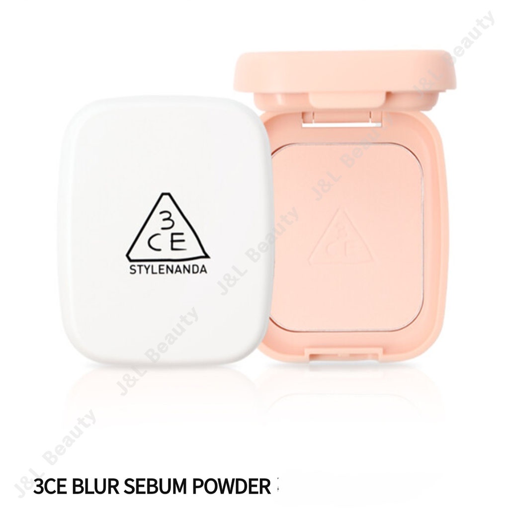 (3CE)BLUR SEBUM POWDER #PINK & WHITE/2Types 7.4g/Korea | Shopee Philippines