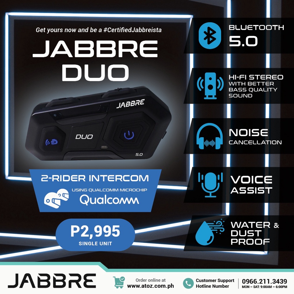 JABBRE DUO (QUALCOM MICROCHIP Bluetooth 5.0) | Shopee Philippines