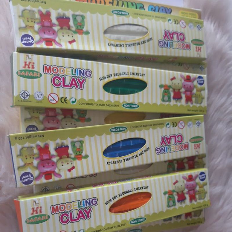 Non Toxic Modeling Clay different colors available per piece | Shopee ...
