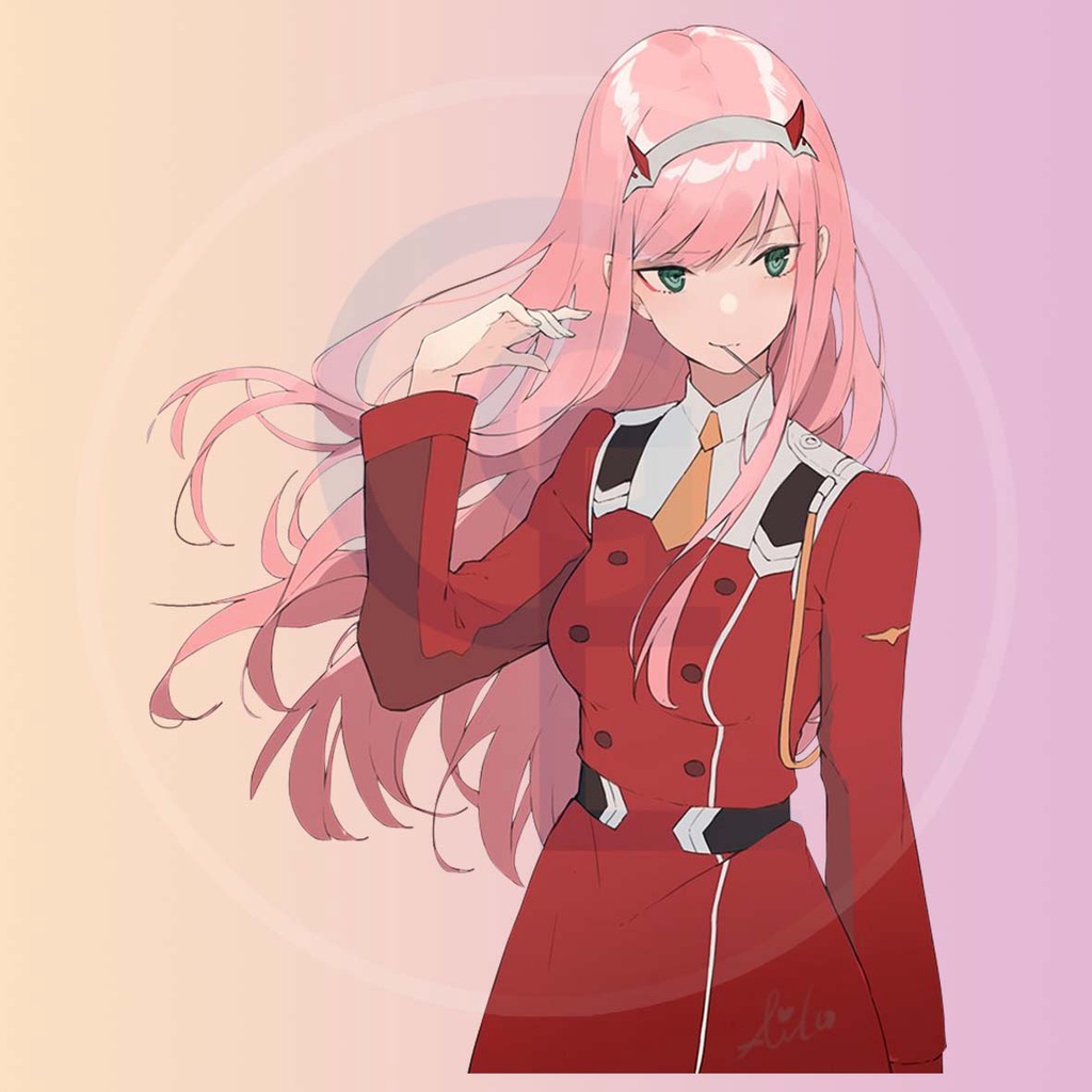 Sticker Zero Two Tumblr Laptop Hp PREMIUM Anime Darling in the franxx ...