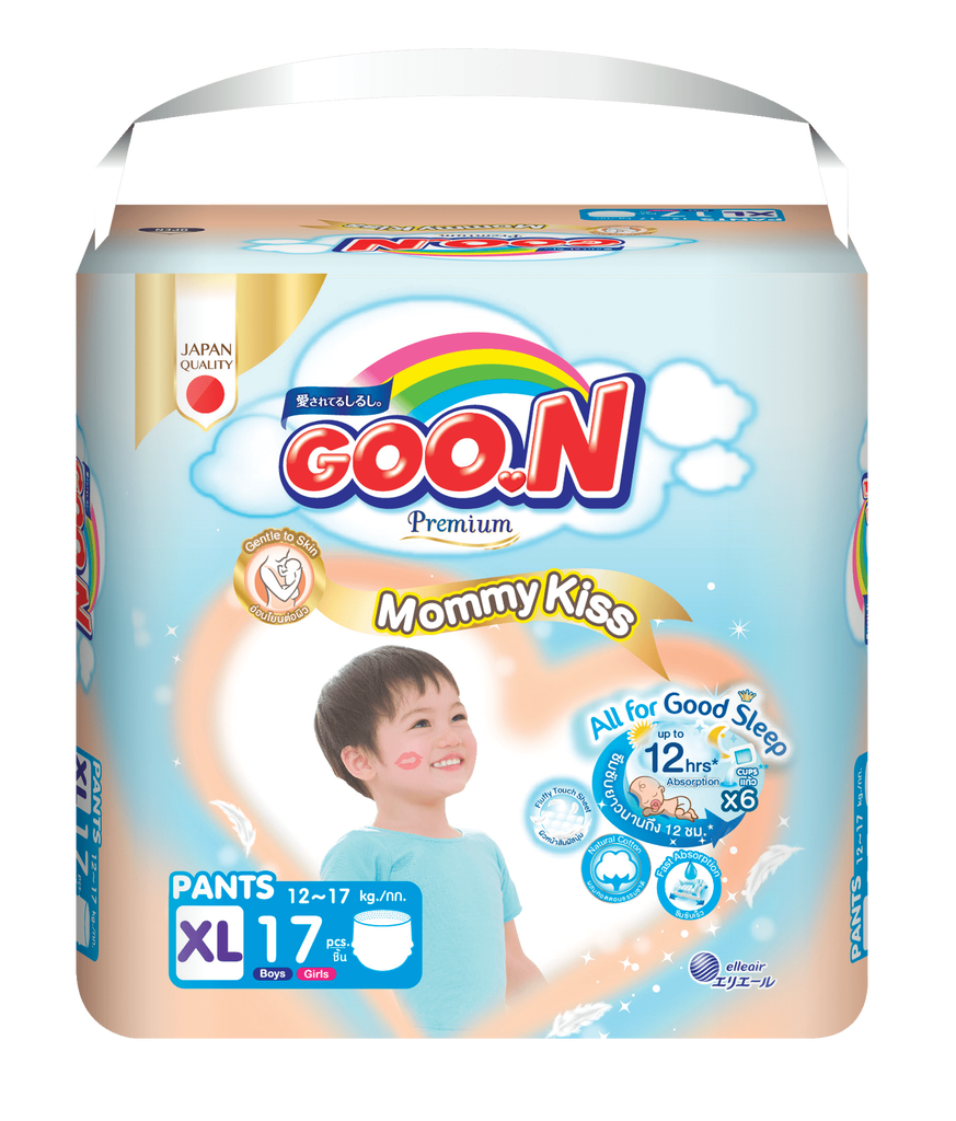 GOO.N Premium Mommy Kiss Diaper Pants XL17 | Shopee Philippines