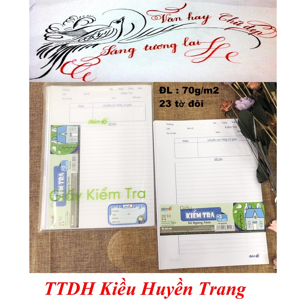 Thien Long test paper with horizontal lines TP-GKT05,TP-GKT06 | Shopee ...