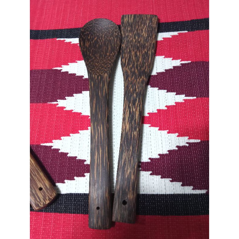 Wooden Sandok Solidwood Made of Anahaw | Shopee Philippines
