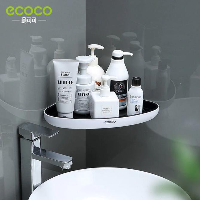 Ecoco CORNER BATHROOM SHELF CORNER SHELF SHAMPOO Rack CORNER ORGANIZER ...