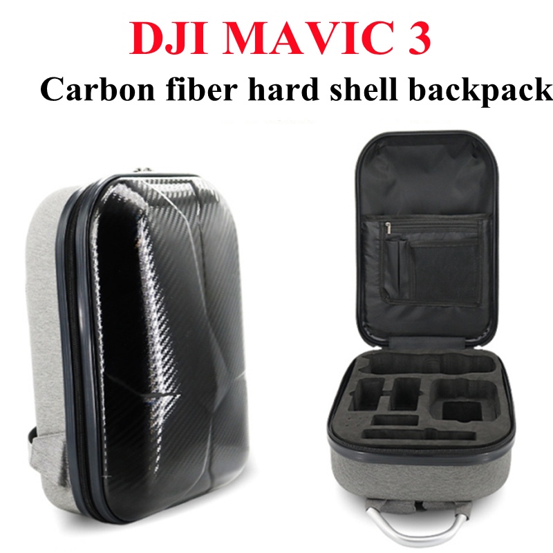 DJI Mavic 3 Carbon Fiber Hard Shell Storage Bag Backpack Drone Travel ...