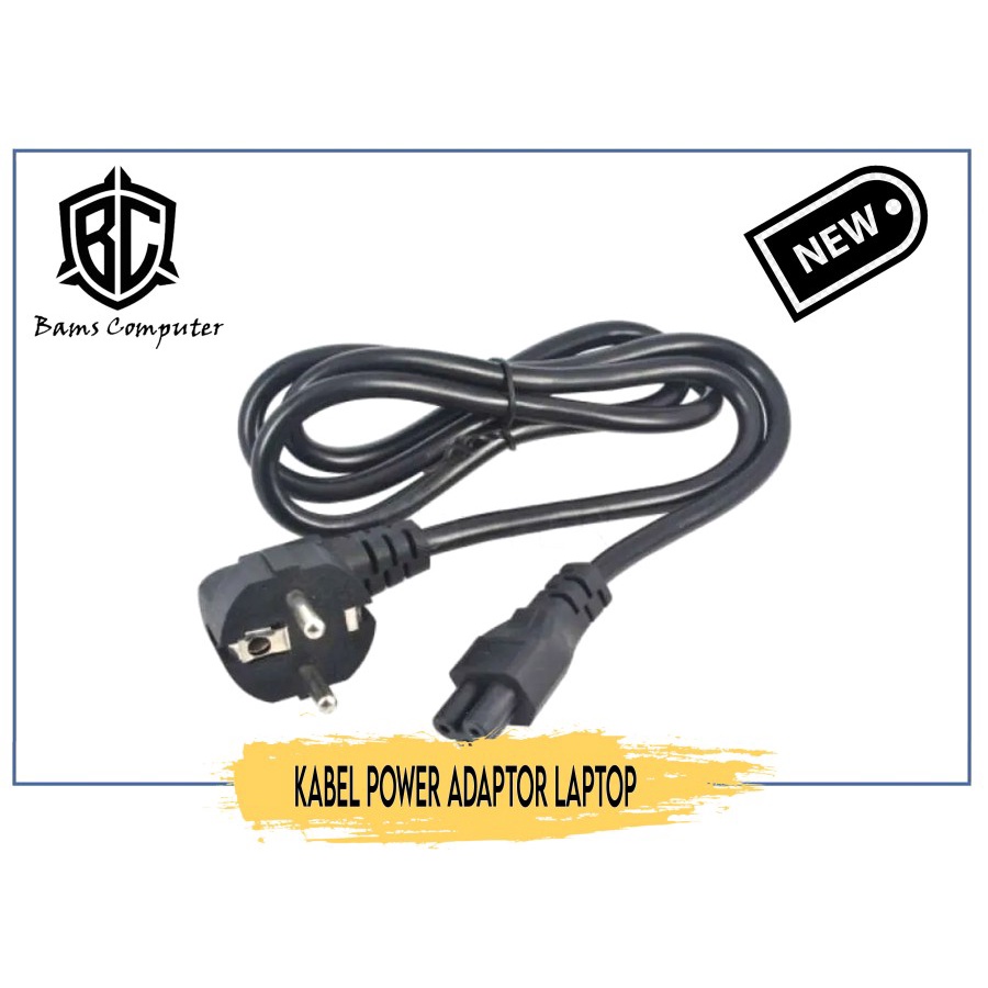 Laptop / Netbook / Notebook / 3 Hole Power Adapter Cable | Shopee ...