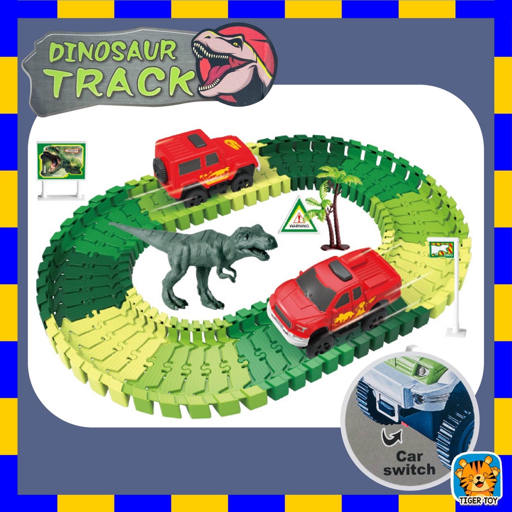 Railway Car Run On Rail In Toy Children's Dinosaur Climbing | Shopee ...