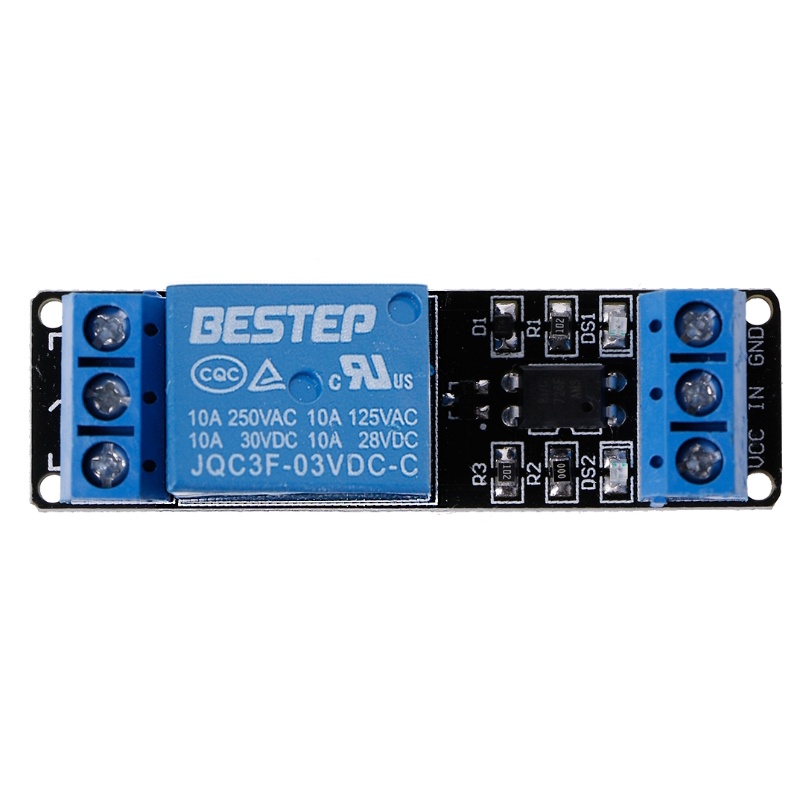 SPMH 3.3V 1 Channel Relay Low Level Trigger Relay Module with Optocoupler Isolation | Shopee ...