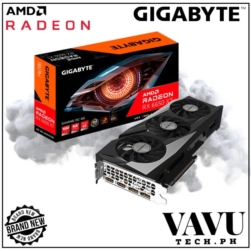 Gigabyte Radeon RX 6650 XT Gaming OC 8GB GDDR6 Video Graphics Card ...