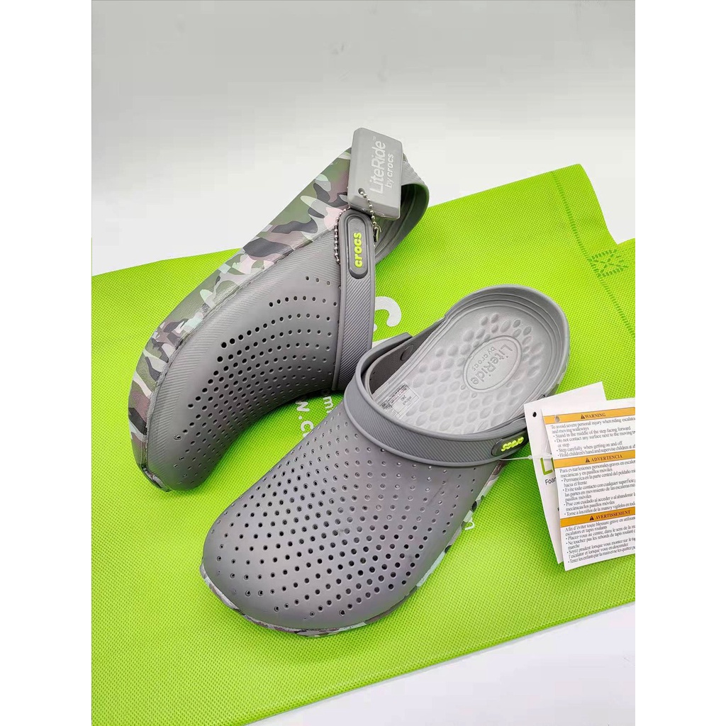Crocs LiteRide camouflage grey unisex for man and woman sandals with ...
