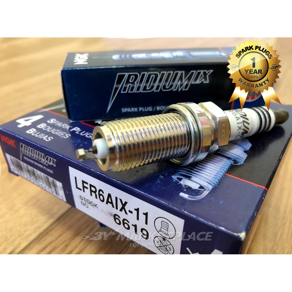 NGK LFR6AIX-11 #6619 Iridium IX Spark Plug 4'S | Shopee Philippines