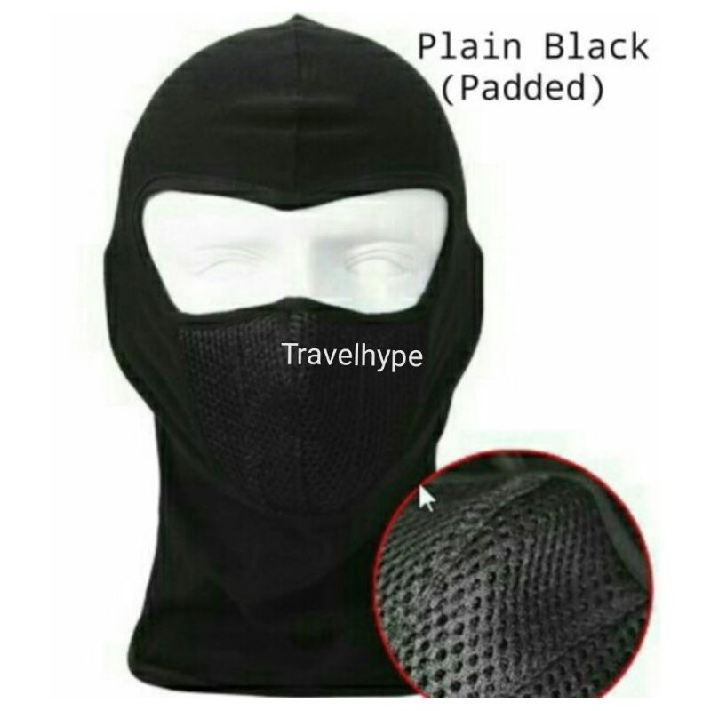 Travelhype Balaclava Full Face Basic Motor Biker Cotton Spandex Masks ...