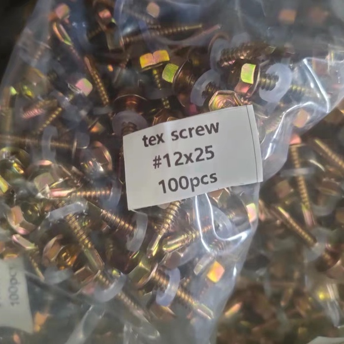 screw king-per pack Texscrew 100pcs tex crew for metal full size 20mm ...