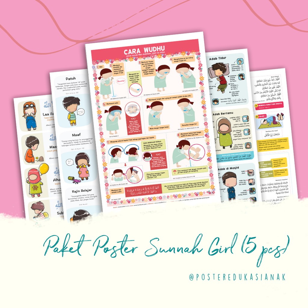Sunnah Girl Children's Poster Package - Educational Media for Children ...