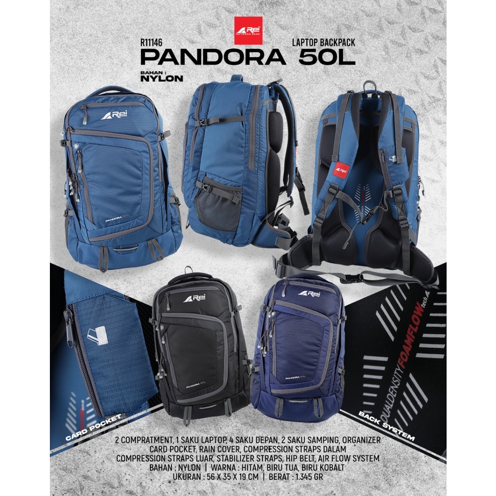 PANDORA Pandora's Latest REI Backpack 50L | Shopee Philippines
