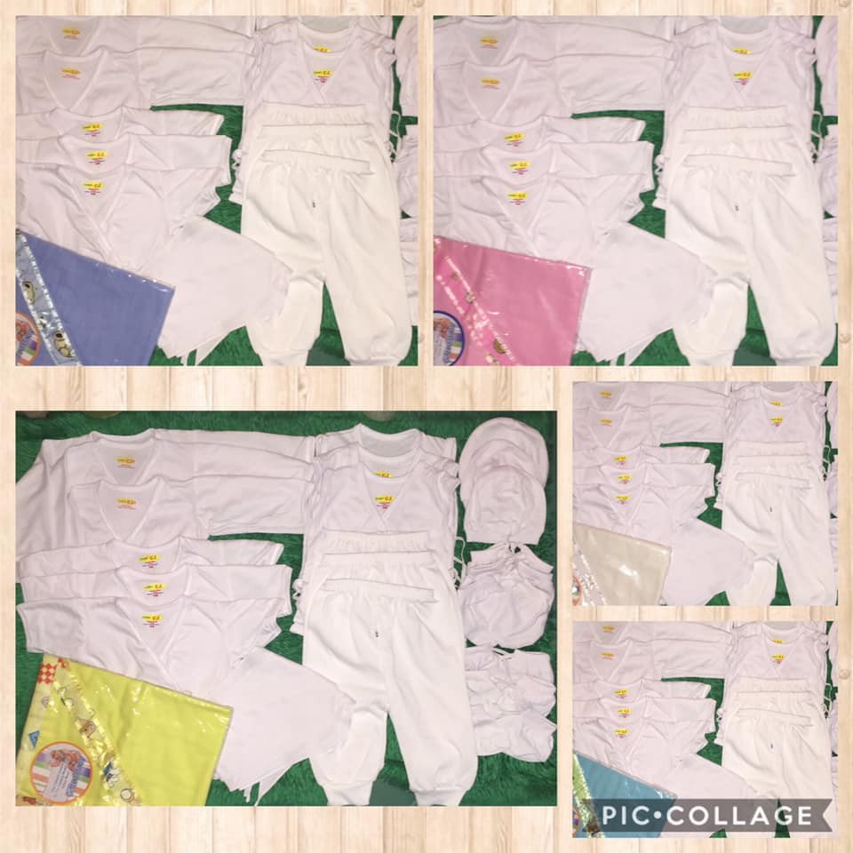 Lucky CJ Baru-baruan set 25 pieces tie side (all cotton) | Shopee ...