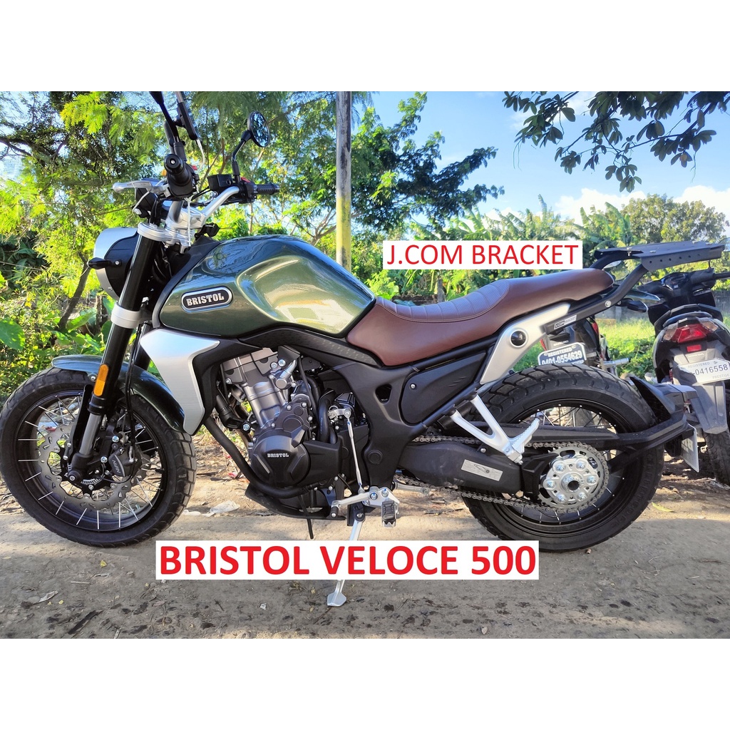 BRISTOL VELOCE 500 Original J.COM HEAVY DUTY TOP BOX BRACKET and SIDE ...