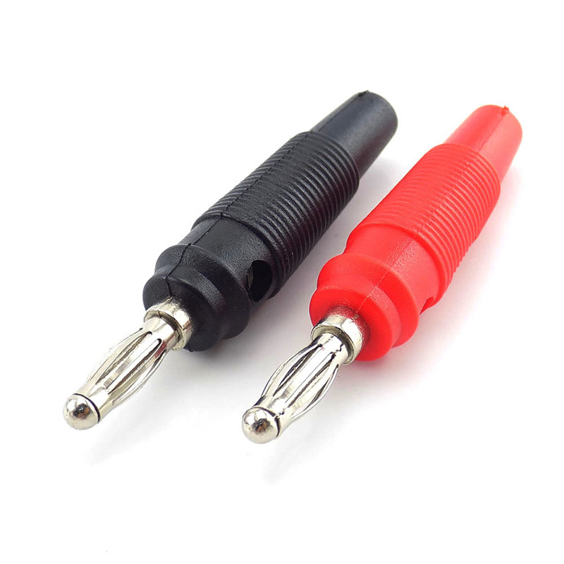 2pcs 4mm Banana Jack Plug Audio Connectors Binding Post For Cable ...