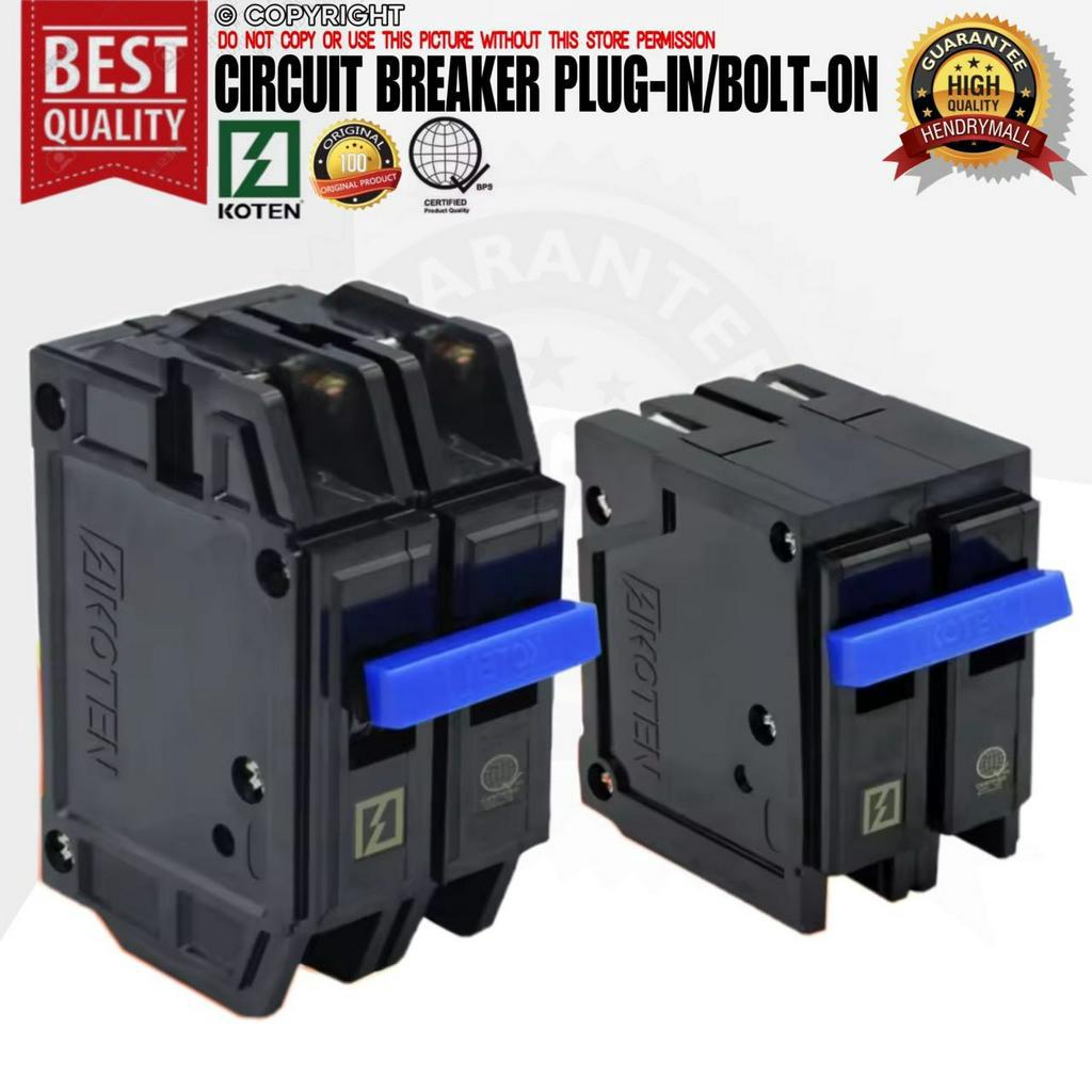 ORIGINAL KOTEN MOLDED CASE CIRCUIT BREAKER HPH-P BOLT ON/HPH PLUG IN 240V 15A/20A/30A/40A/60A ...