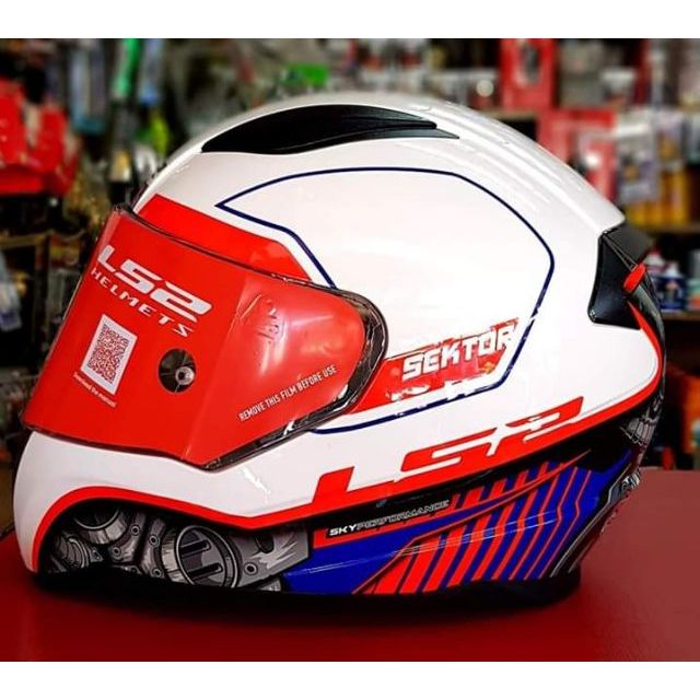 LS2 FF353 Rapid Sektor White Neon Orange | Shopee Philippines
