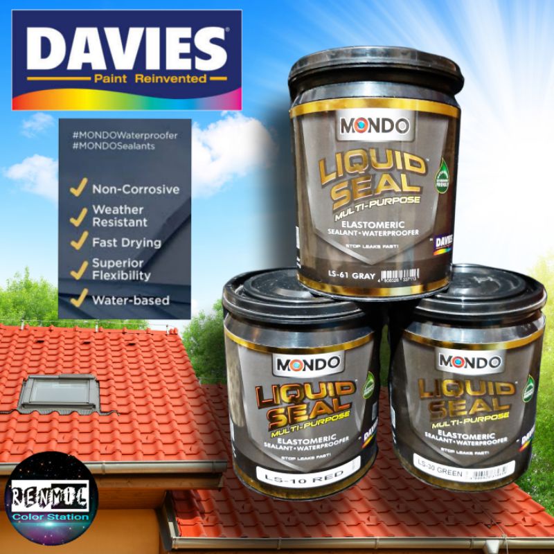 Davies Mondo Liquidseal Multi purposed sealant waterproofer (1 lit) | Shopee Philippines