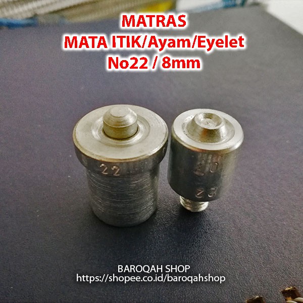 MATA Chicken Duck Cow Eyelet Handpress Stand Mat No.22 (Hole Diamater 8 ...