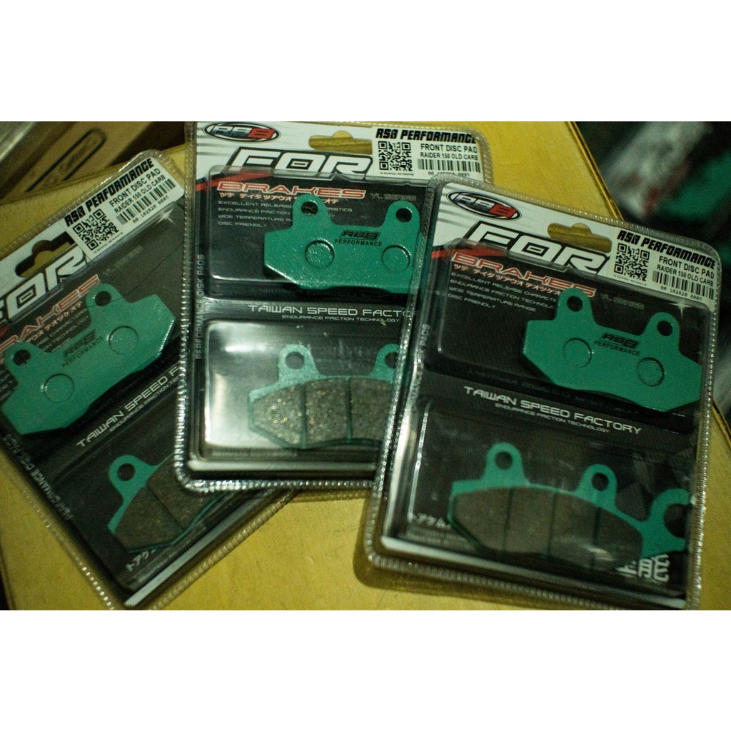 RS8 Front brake pads (RAIDER 150 CARB FRONT /SHOGUN/FURY/SMASH ...