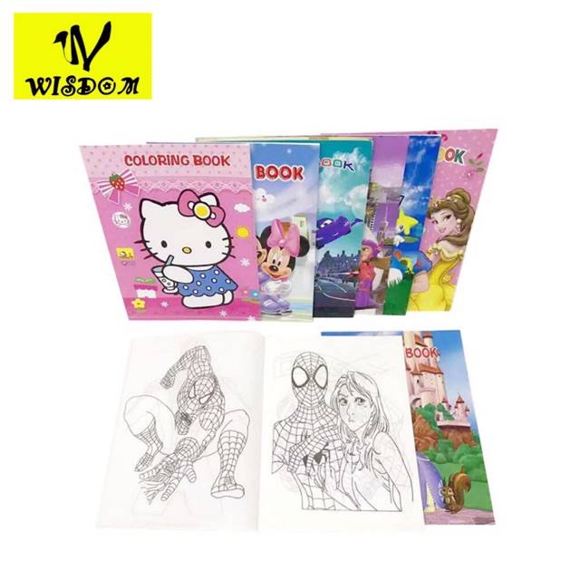 WISDOM 809 coloring book（B） SCHOOL SUPPLIES/Giveaways | Shopee Philippines