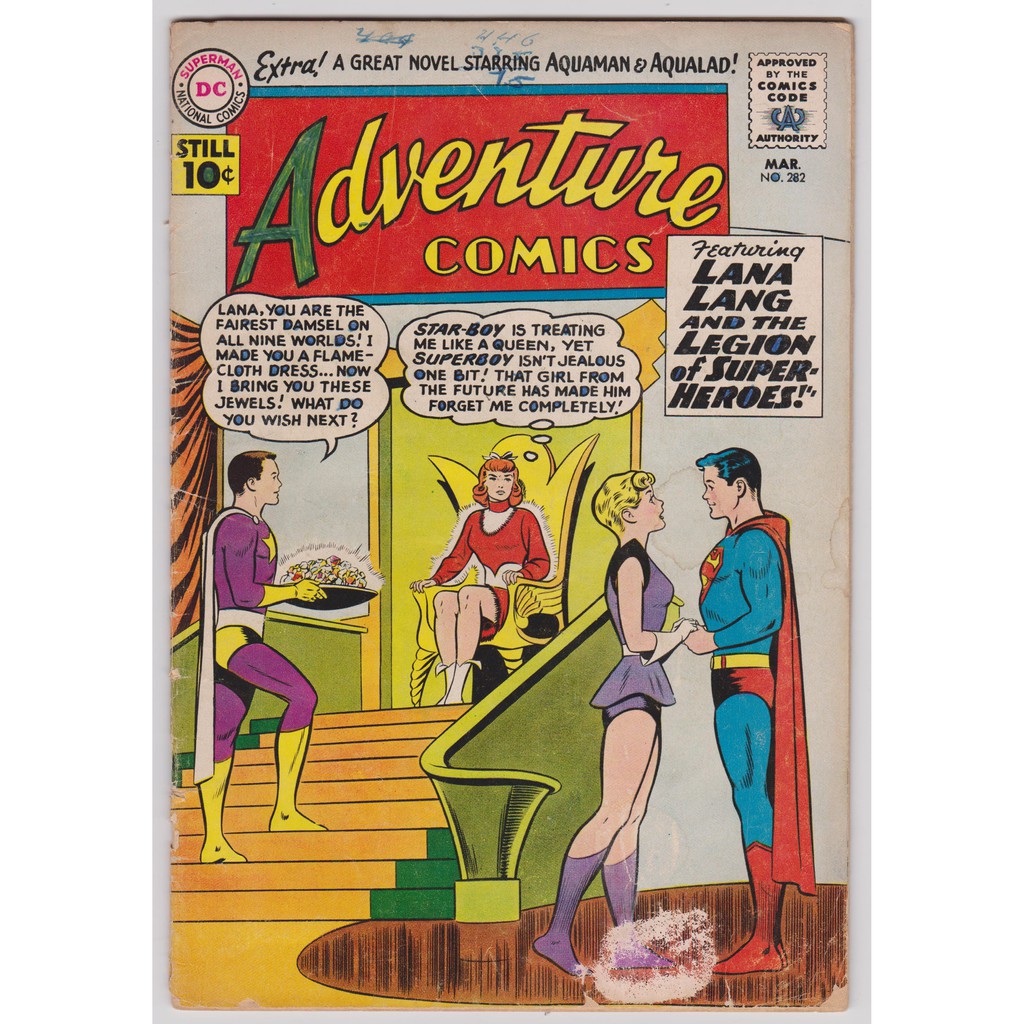 Adventure Comics 282, 290, 301 (1961-62) Intro Star Boy. 5th, 9th ...