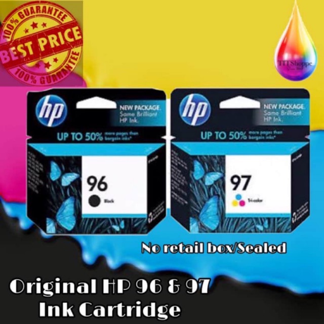 Genuine HP 96 & 97 Ink Cartridge (NO BOX) | Shopee Philippines