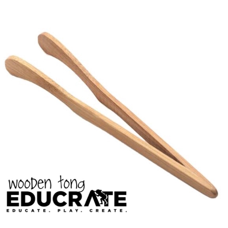 educratePH 1pc Wooden Tong / tweezer / fine motor skill sensory play ...