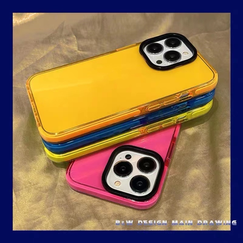 INS Candy Color Simple Phone Case Compatible For iPhone 14 13 12 11 Pro ...