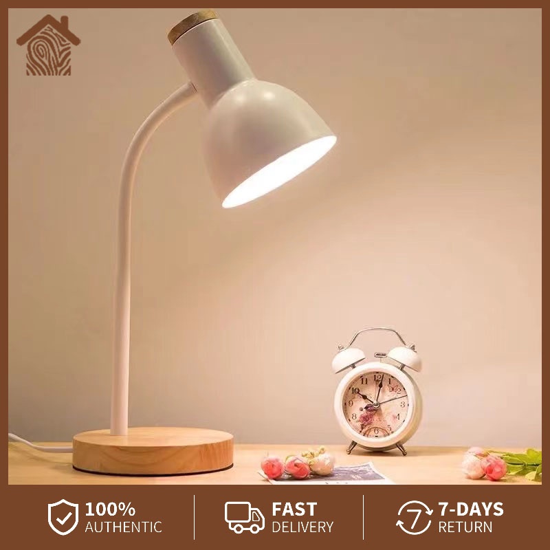 Nordic Table Lamp Lampshade Study Lamp Bedroom Bedside Lamp Living Room ...